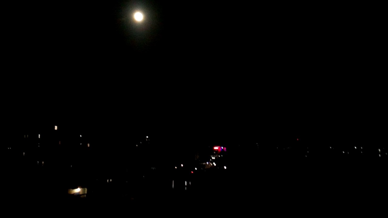 Full moon view from the roof top - YouTube