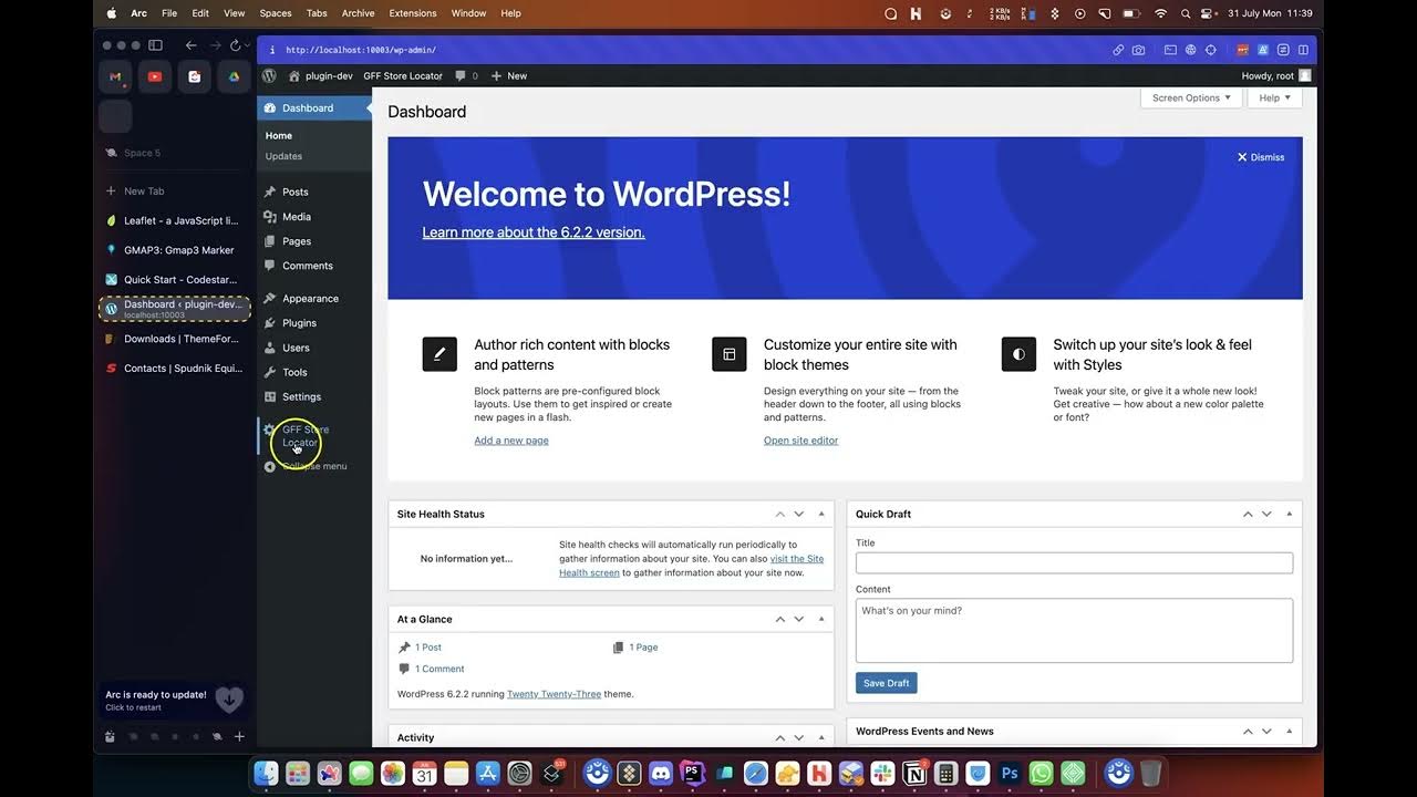 WordPress quickstart plugin + a real life example - YouTube