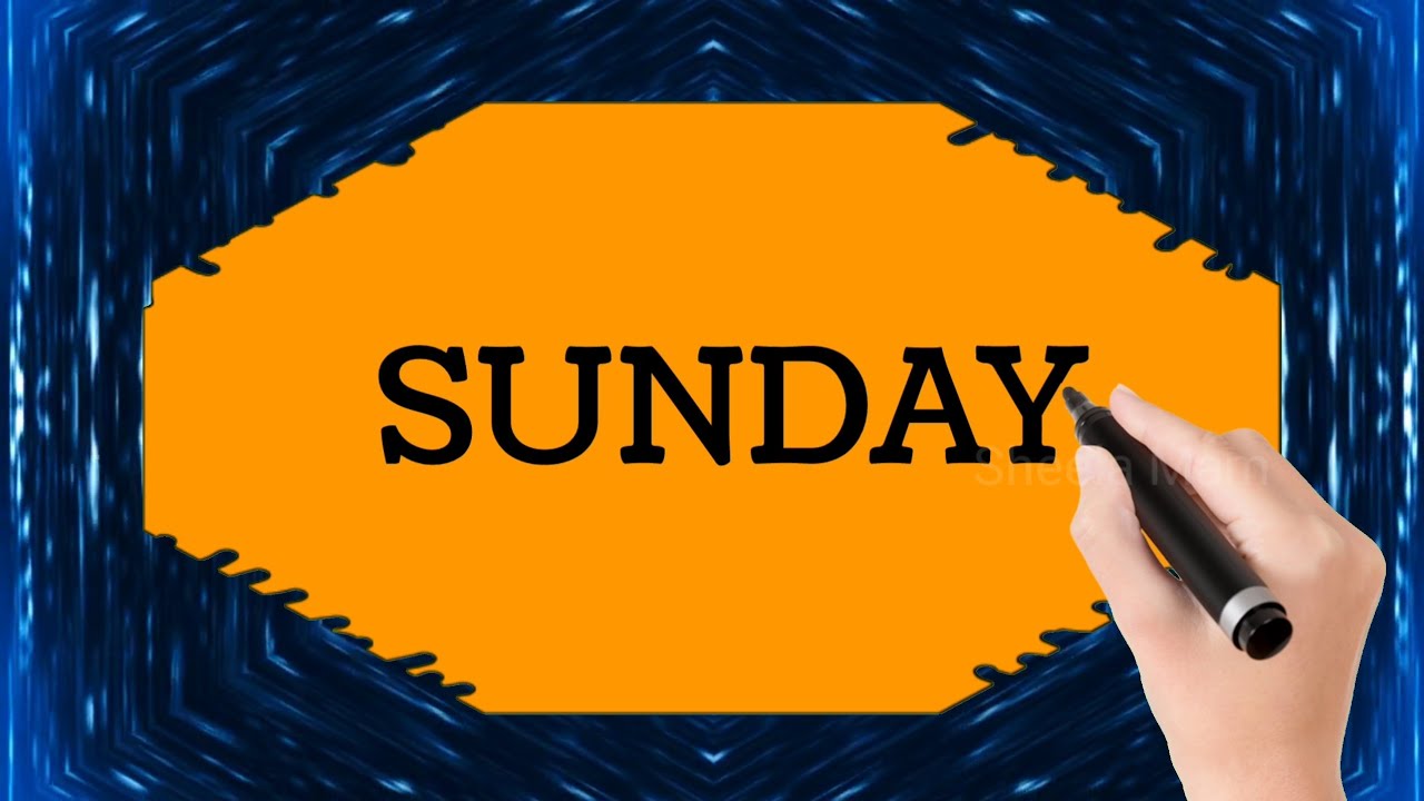 days of the week | Sunday Monday Tuesday | in English | vocabulary for ...