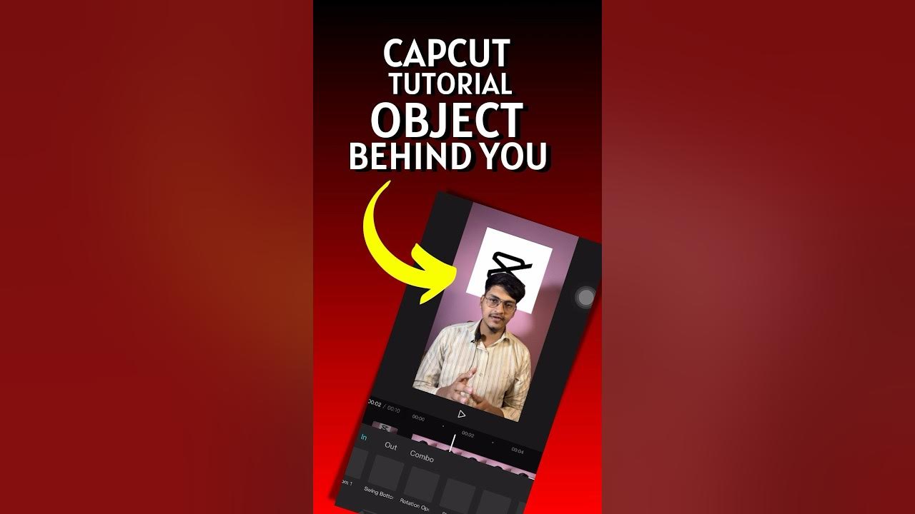 How To Make Objects Appear Behind You in CapCut || how to make things appear behind you in ...