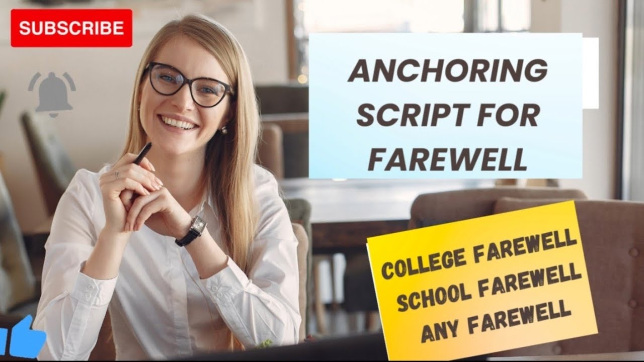 Anchoring script for school farewell # college farewell # cultural ...