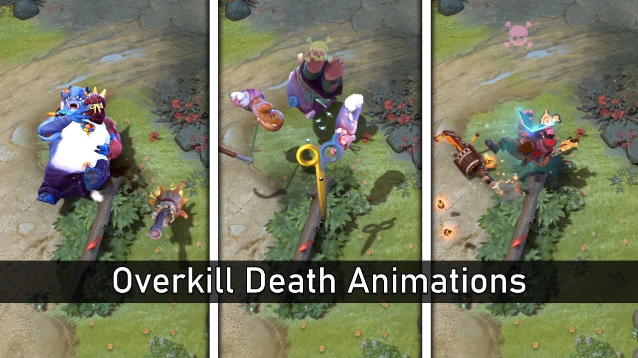 Dota 2 - Overkill Death Animations - YouTube