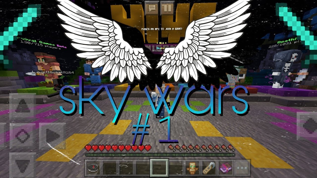 Main SKY WARS #1 - Minecraft server - YouTube
