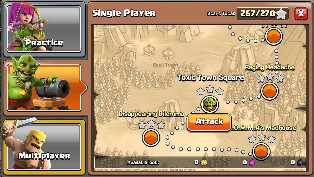 How To 3 Star On Toxic Tower Square (Clash of clans) - YouTube