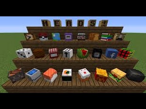 Minecraft Cum sa iei capete de player si de mobi - YouTube