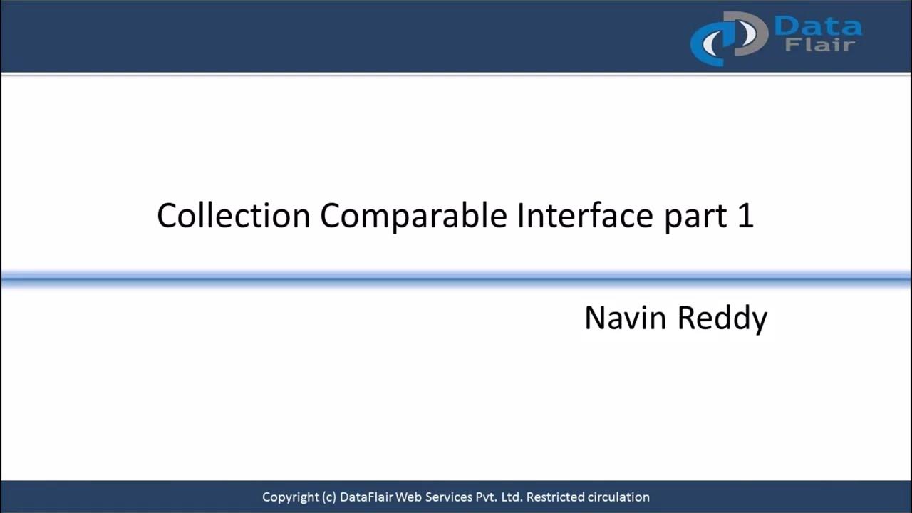 Java Collection Comparable Interface Part-1 - YouTube