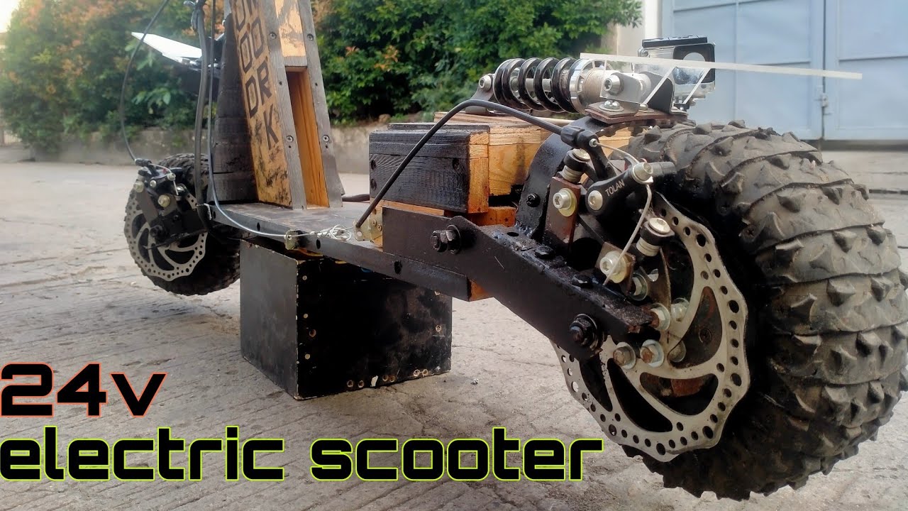 HOW TO MAKE ELECTRIC SCOOTER | DIY ELECTRIC SCOOTER | WOODEN ELECTRIC ...