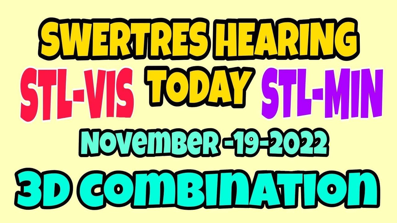 Update Swertes Hearing Today Stl-v Ug Stl-m Regular All Draw - YouTube
