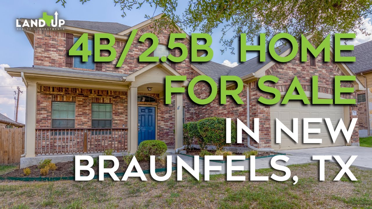4B/2.5B Home For Sale in New Braunfels, TX - YouTube