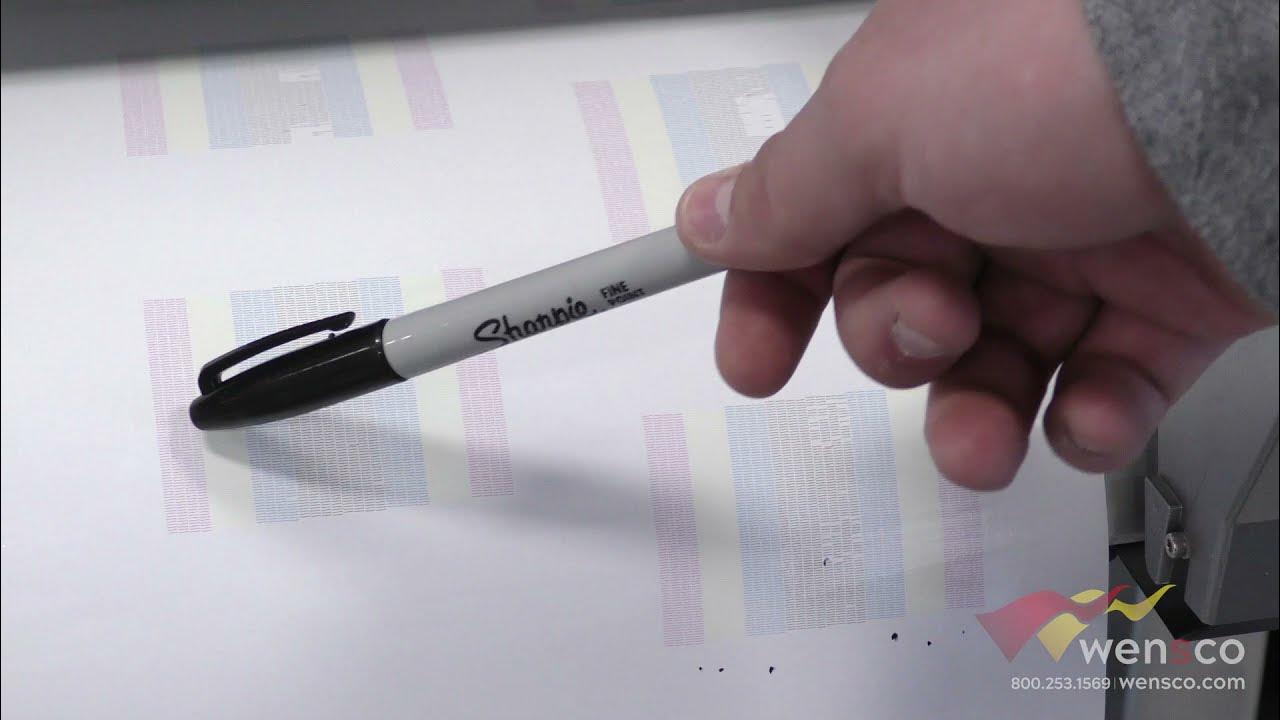 Test Printing and Calibration on Roland DG VersaArt RE-640 - YouTube