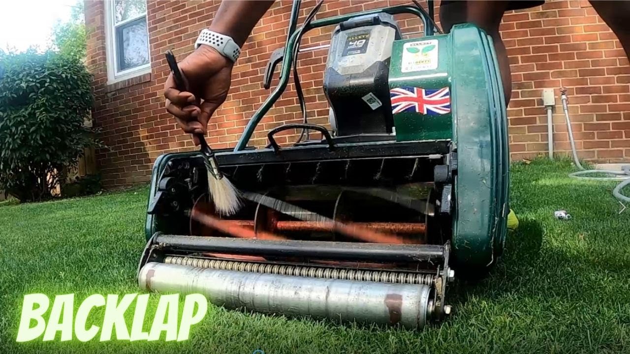 BACKLAP ALLETT MOWER - YouTube