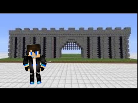 como fazer um muro no minecraft!!! - YouTube
