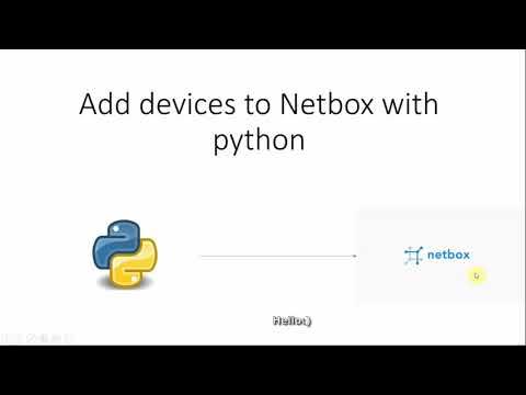 Add devices to Netbox with Python - YouTube