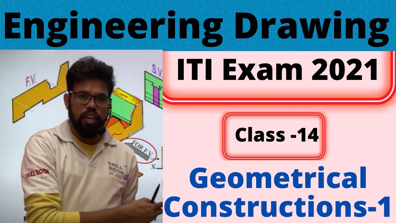 Engineering drawing class -14 | Geometrical Constructions-1 | ITI Exam ...