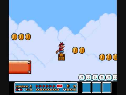 Super Mario Allstars SMB3 Sky Theme - YouTube