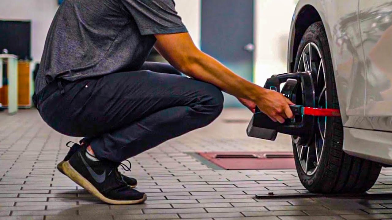 Bavaria BMW Wheel Alignment Process - YouTube