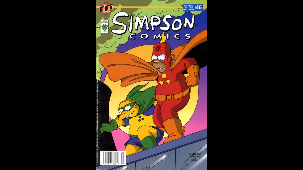 los simpson comics historieta clasica. homero es el hombre radioactivo ...