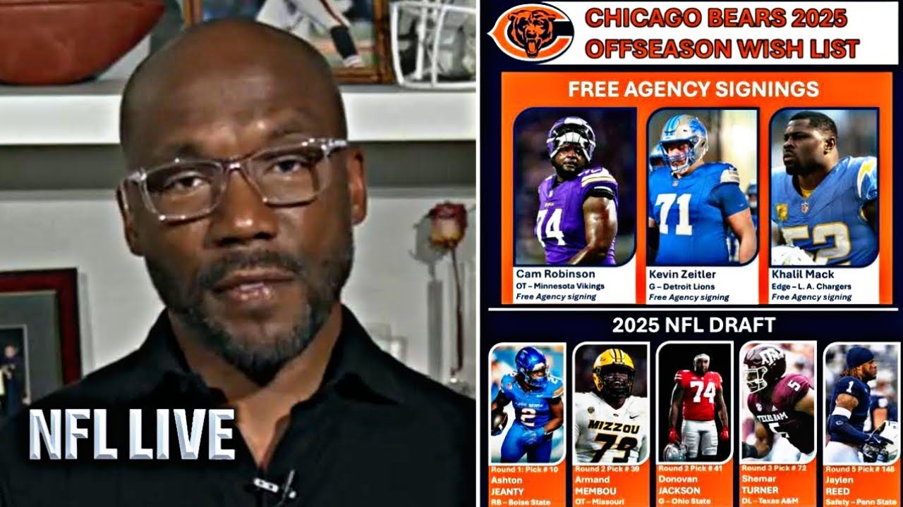 NFL LIVE | "With good offseason moves, Bears will be formidable force ...