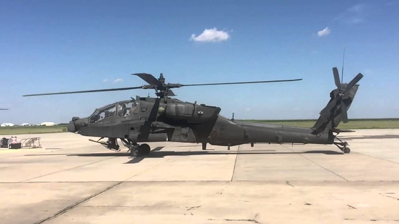 Fort Riley Army AH-64 "Apache" helicopter slow motion - YouTube
