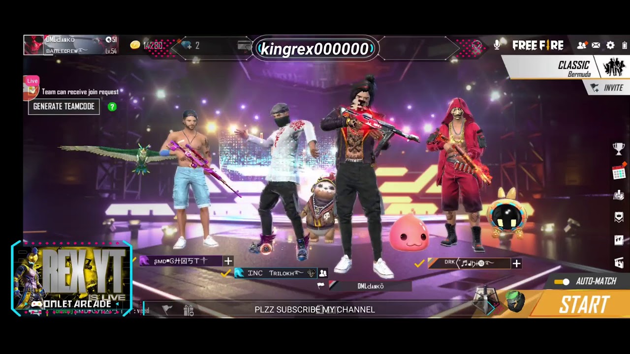 Watch me stream REX 666 FF IS LIVE - YouTube