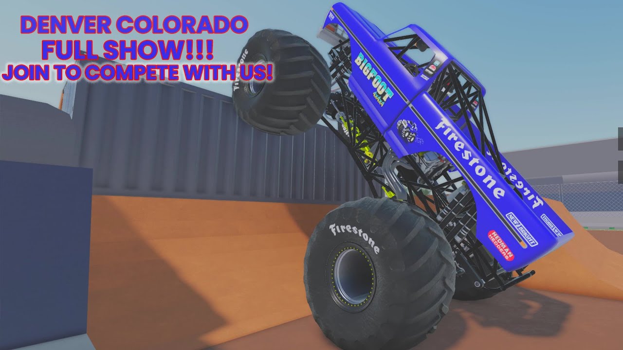 Monster Jam Overdriven Roblox Denver CO, Full show! - YouTube