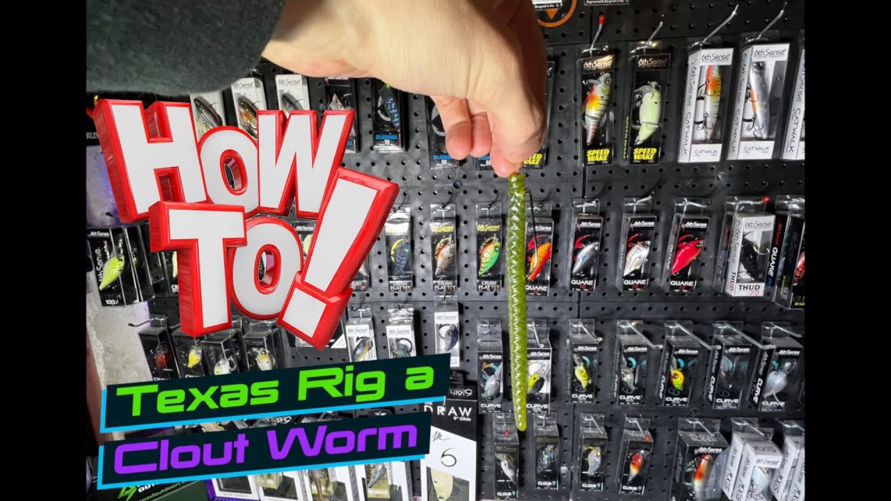 How To: TEXAS Rig a Plastic Worm🎣 - YouTube