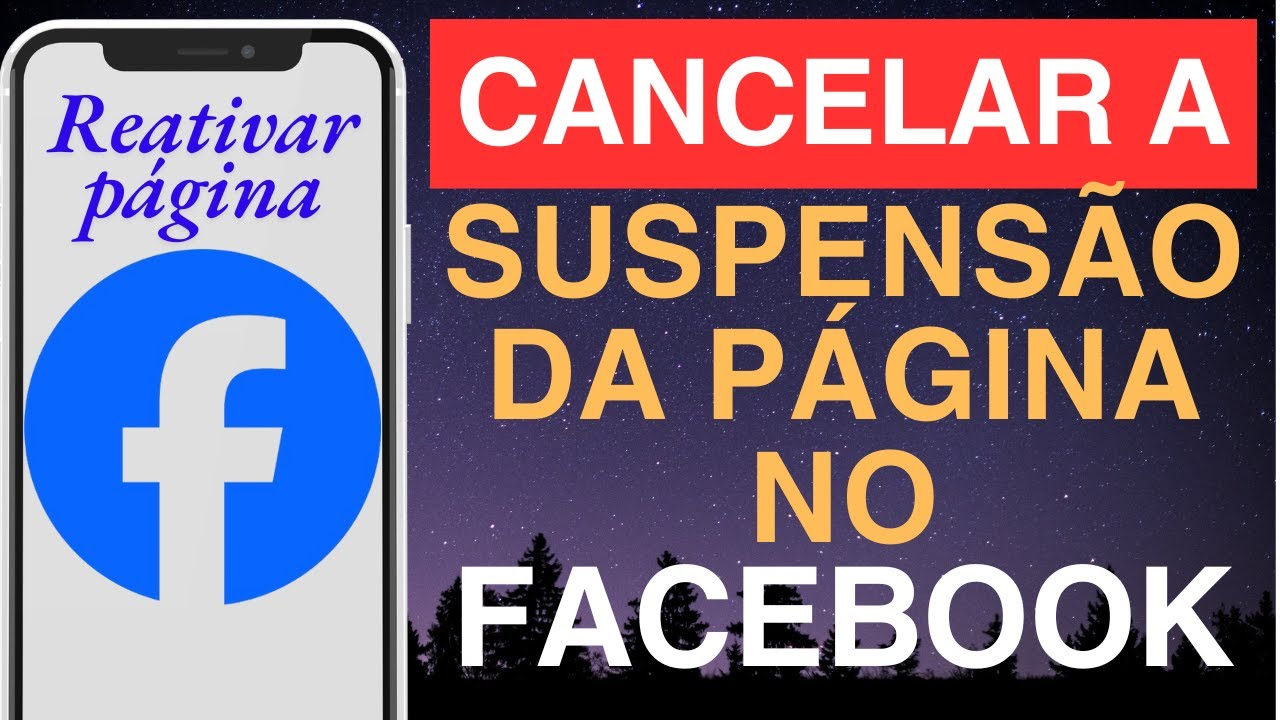 Como cancelar a suspensão da página no Facebook - YouTube