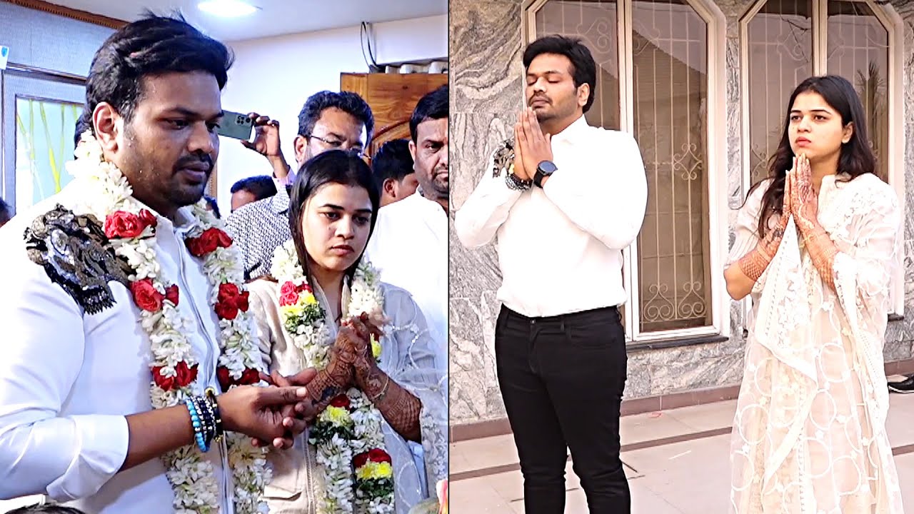 Manchu Manoj And Bhuma Mounika Visited Bhuma Nagi Reddy & Shobha Nagi ...