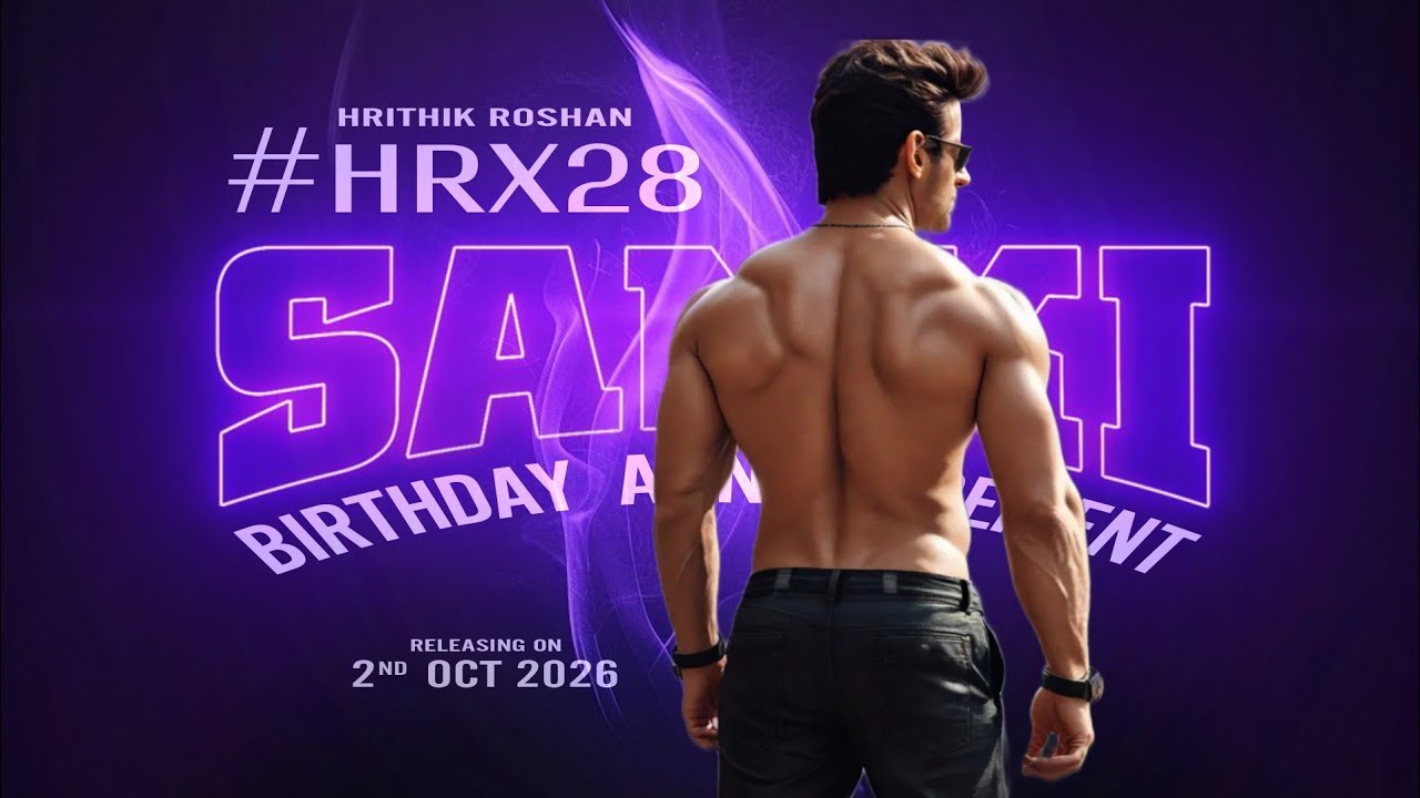 Hrithik Roshan New Movie Birthday Announcement | Sanki | HRX 28 | War 2 ...