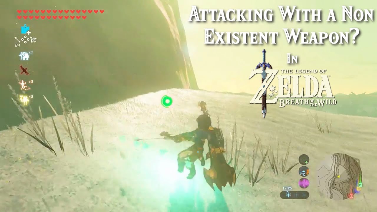 Spin Attacking With a Non Existent Weapon in Zelda Breath of the Wild ...