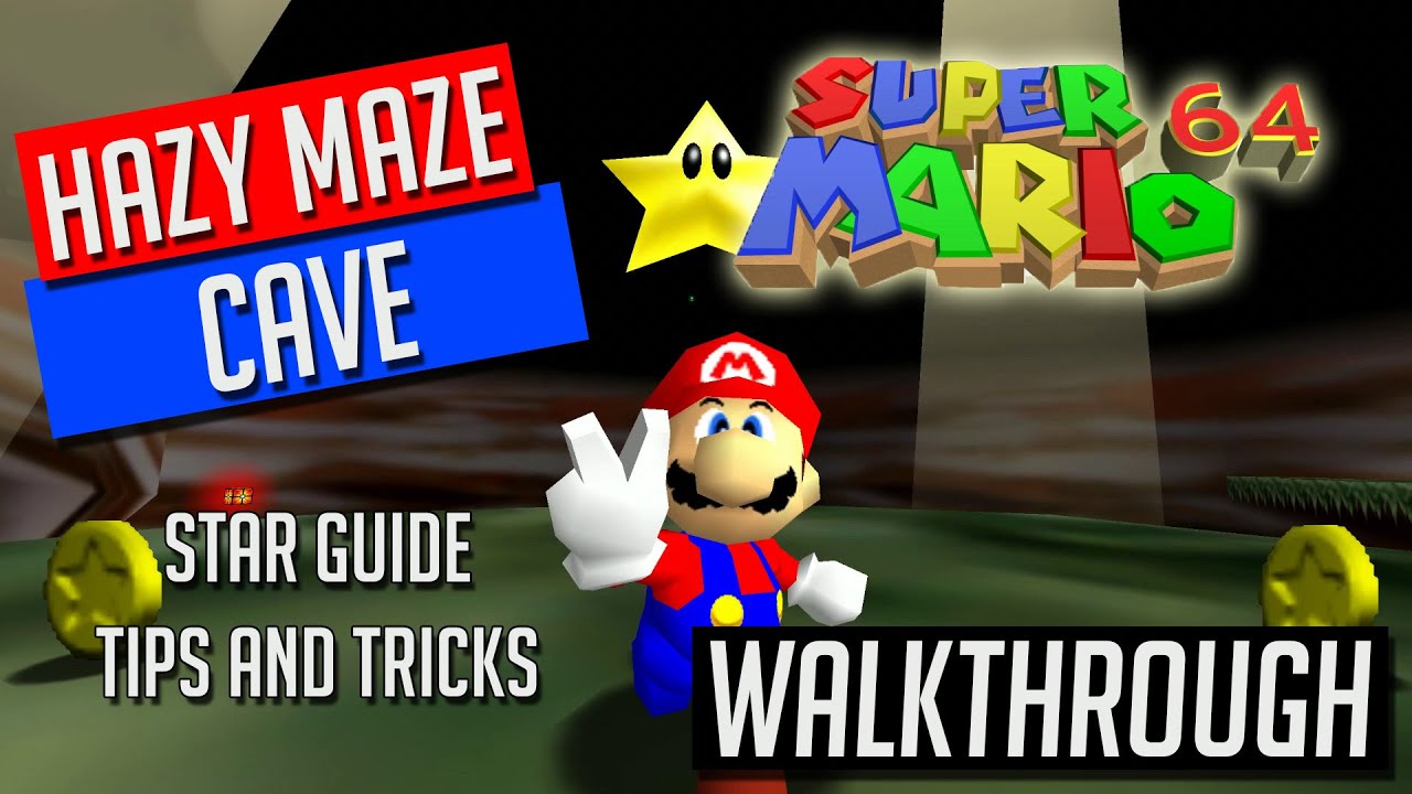 Hazy Maze Cave Walkthrough / Guide (Super Mario 64) - YouTube