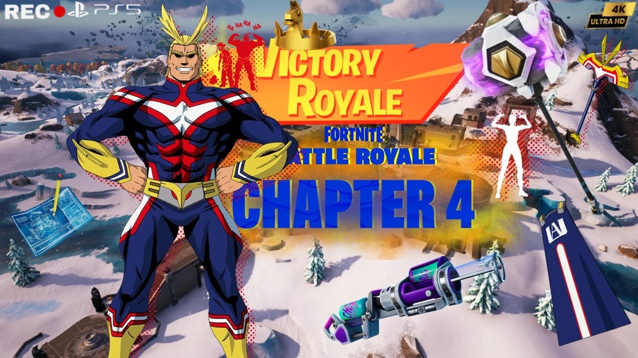 New Fortnite Chapter 4 All Might Skin Combo W/ U.A Cape Backbling Squad ...
