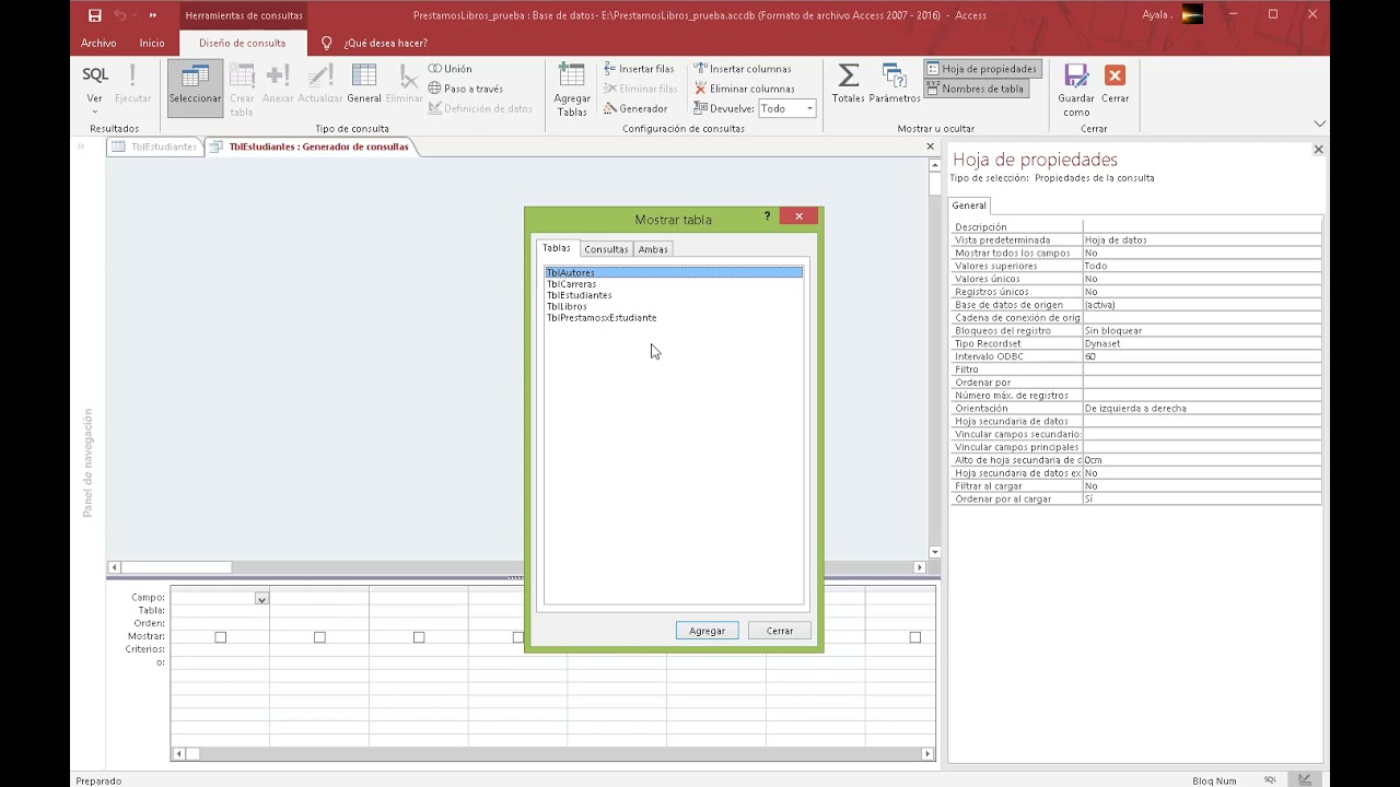 Crear un campo de búsqueda en access - YouTube