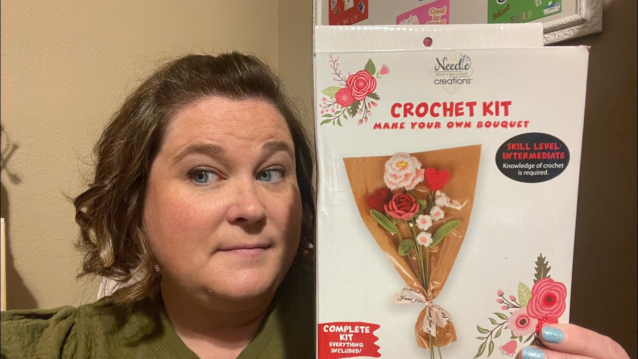 Crochet Flower Kit: Needle Creations - YouTube