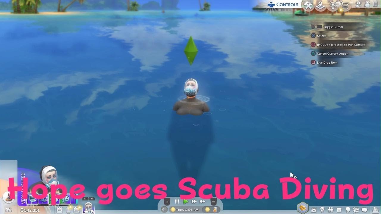 The Sims 4 - Hope goes Scuba Diving #misssimsuniverse - YouTube