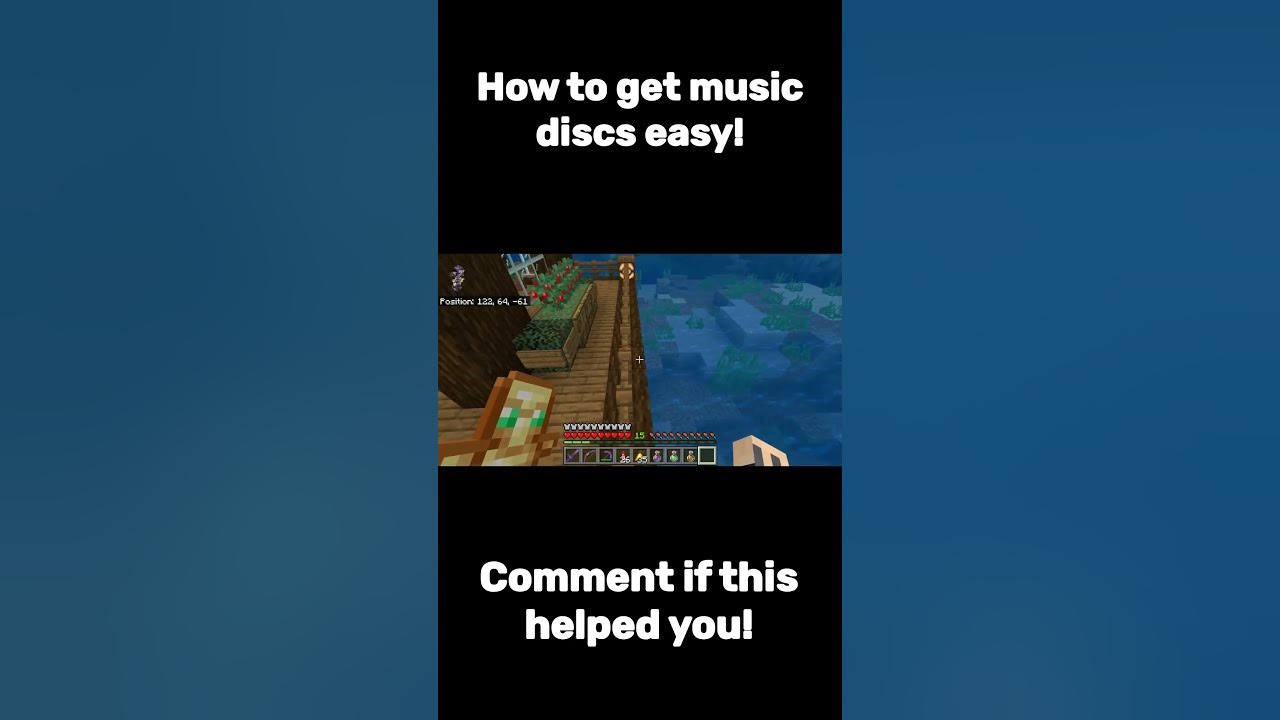 HOW TO GET ALL MUSIC DISCS IN MINECRAFT #minecraft - YouTube