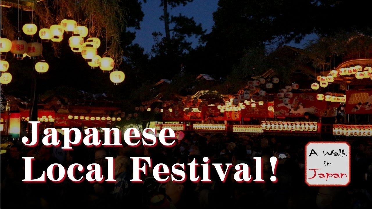 Beautiful Local Japanese Festival - YouTube