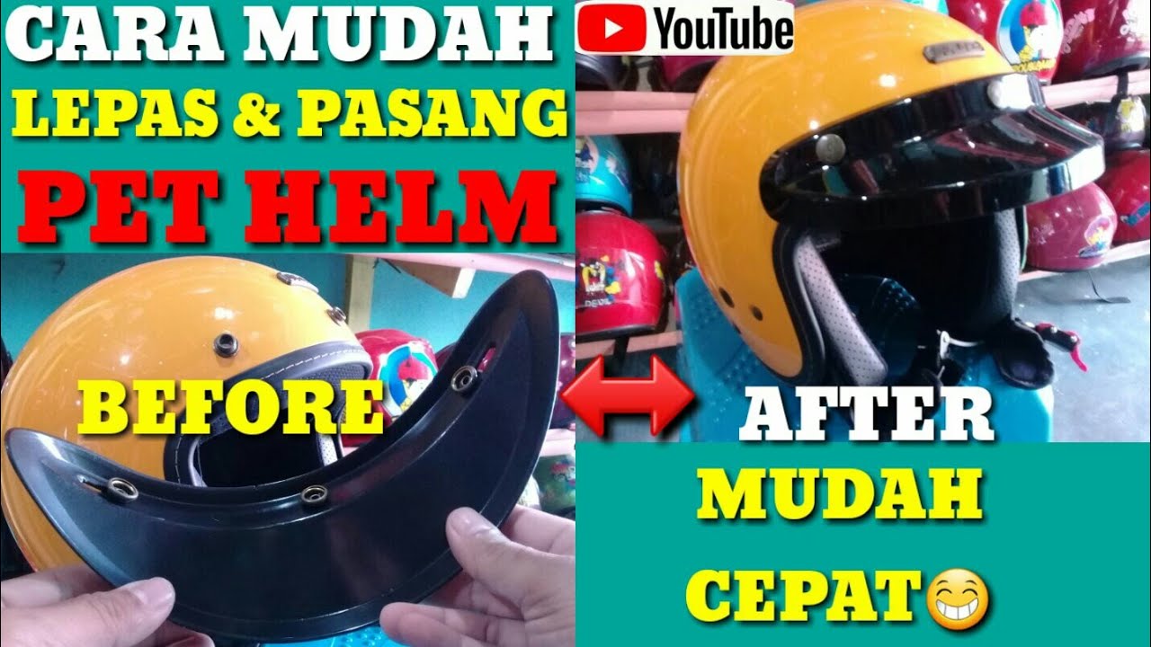 CARA MELEPAS PET HELM - YouTube