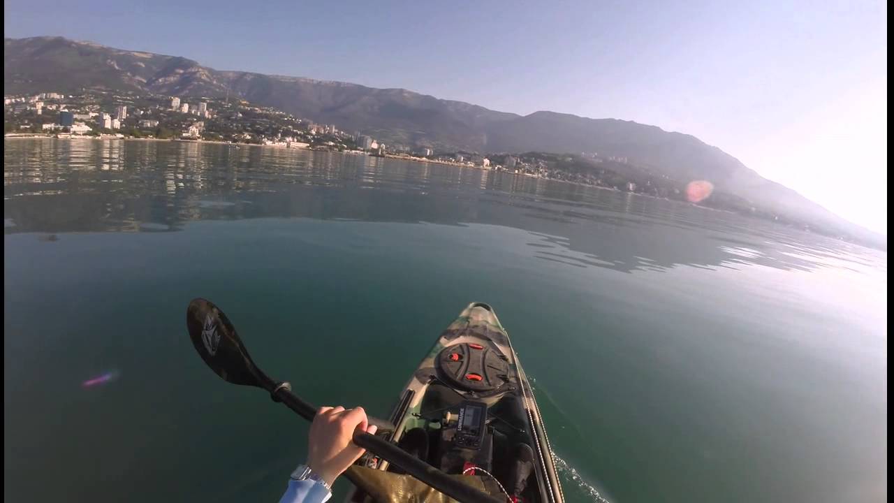 Рыбалка на Kayak Feelfree Moken 14 - YouTube
