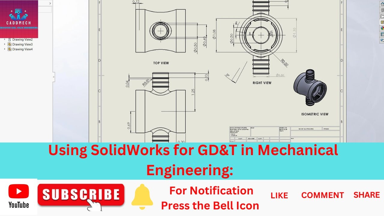 SolidWorks में GD&T का उपयोग कैसे करें एक गाइड - YouTube