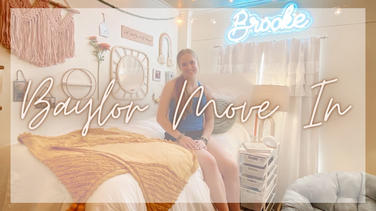 baylor dorm move in + room tour! - YouTube