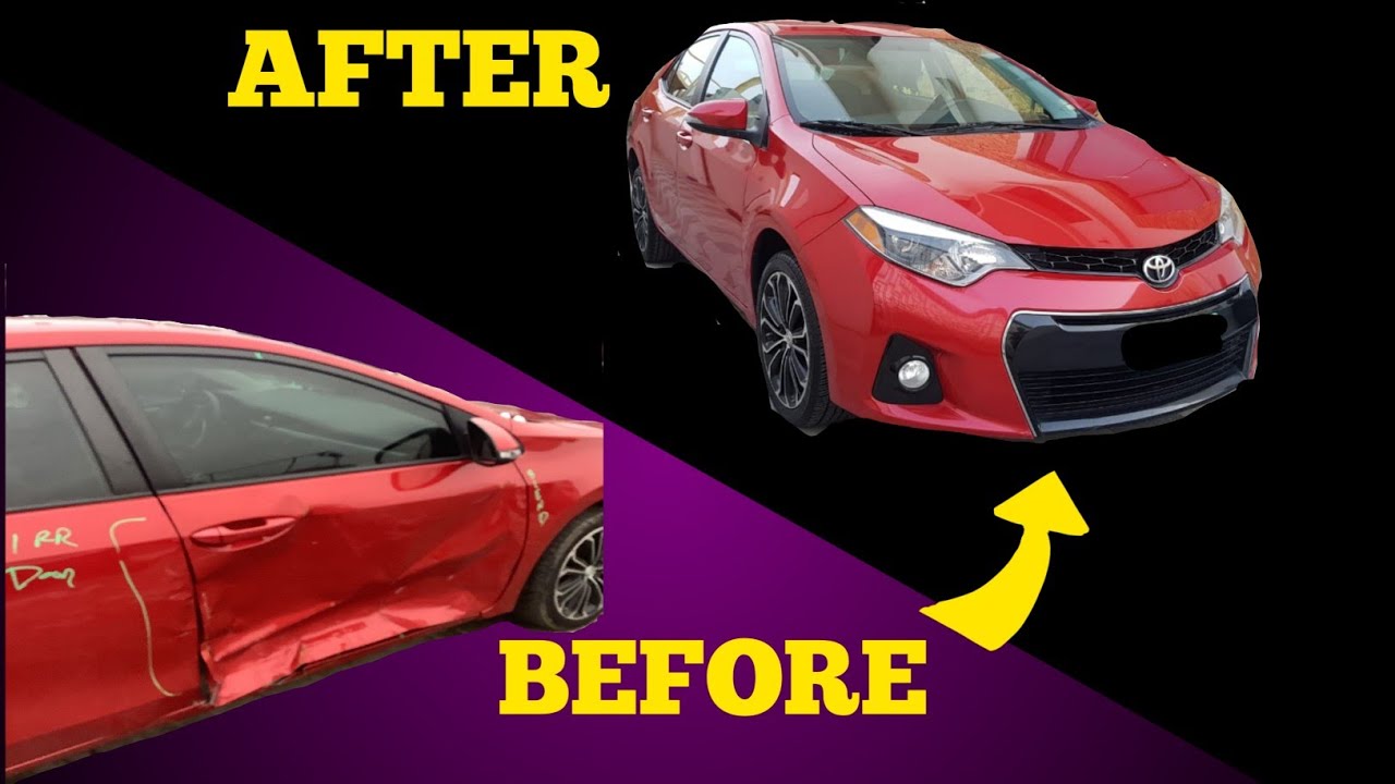 Rebuilding a Wrecked 2017 Toyota Corolla - YouTube