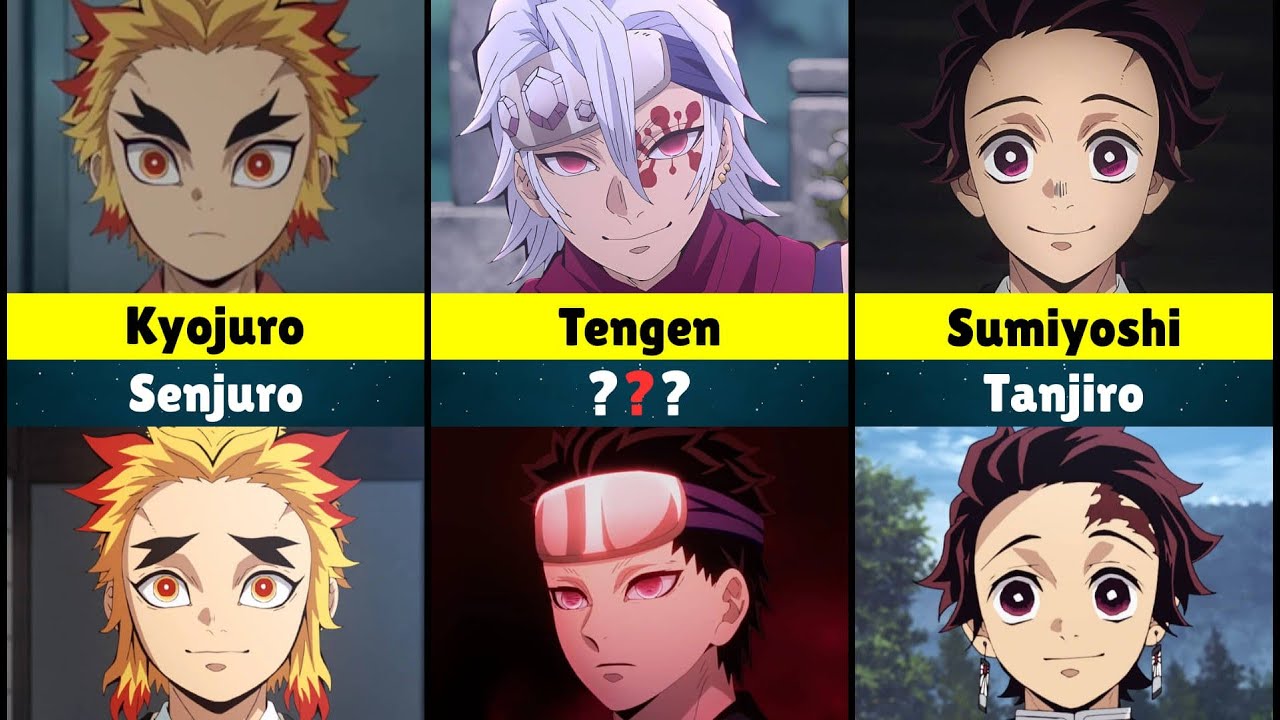 Similar Characters in Demon Slayer - YouTube
