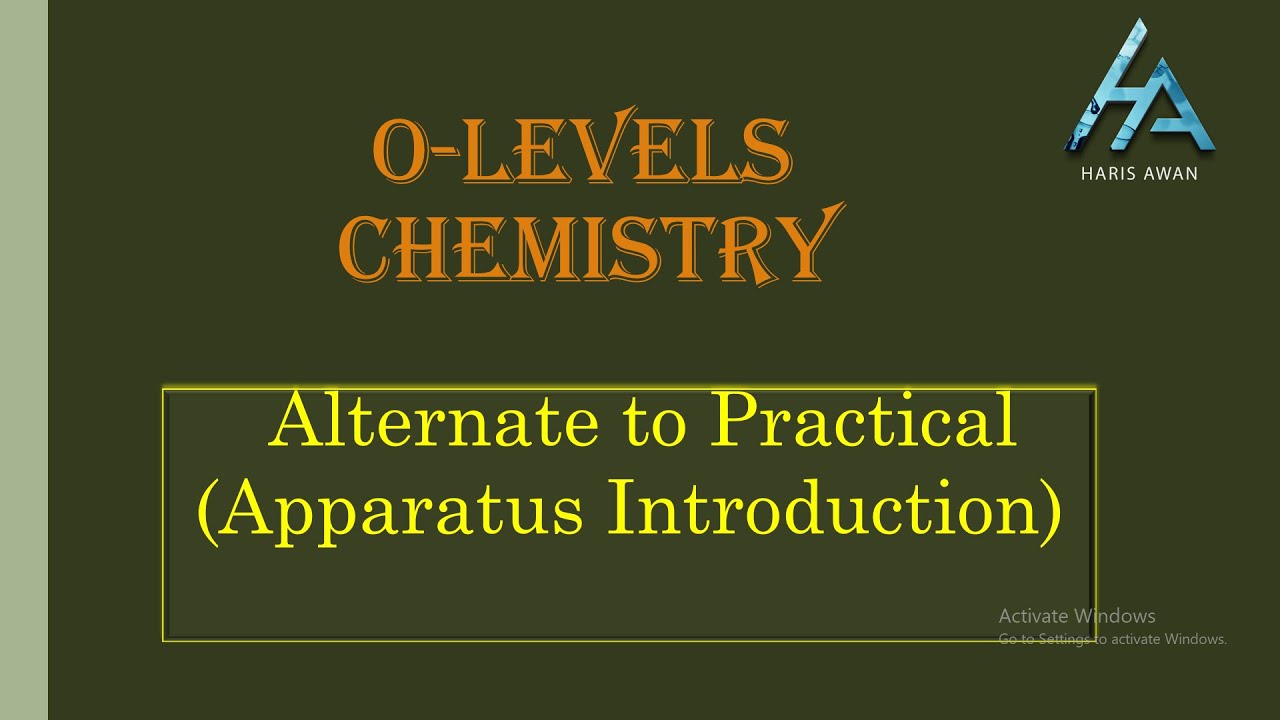 O Level Chemistry 5070 Alternate to Practical | Complete Discussion ...