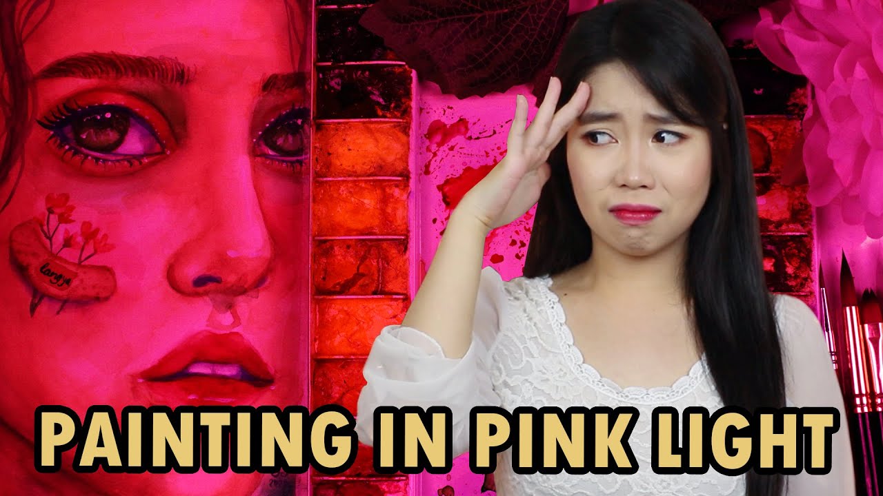 Painting in Pink Light Art Challenge | Tagalog Philippines - YouTube