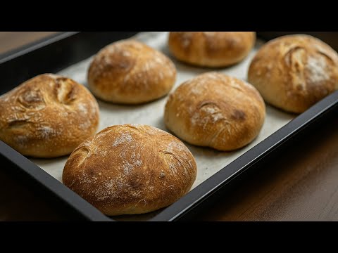 Bir daha ekmek almayın! Hamura elinizle dokunmanıza gerek yok. Kolay ve basit bir tarif!