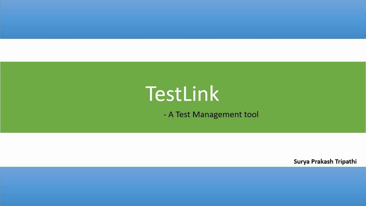 Lecture 1 Testlink Intro - YouTube