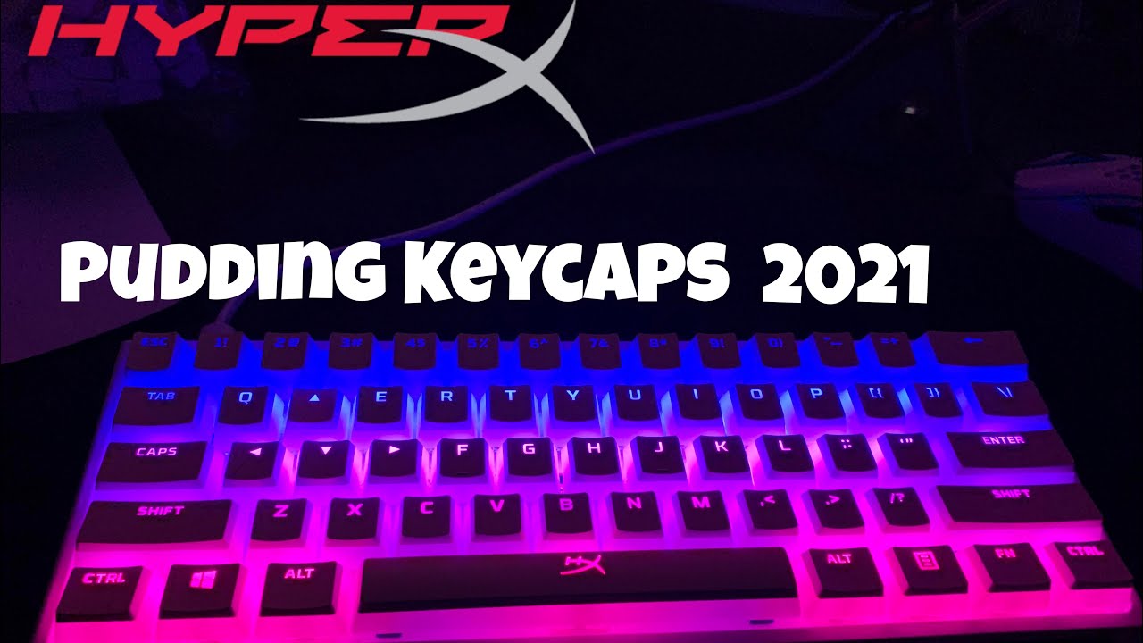 HyperX White Pudding Keycaps Review (2021) - YouTube