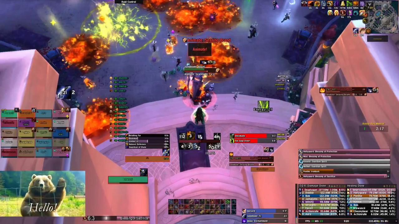 Vex Thal VS Mythic Spellblade Aluriel [Guardian Druid PoV] - YouTube