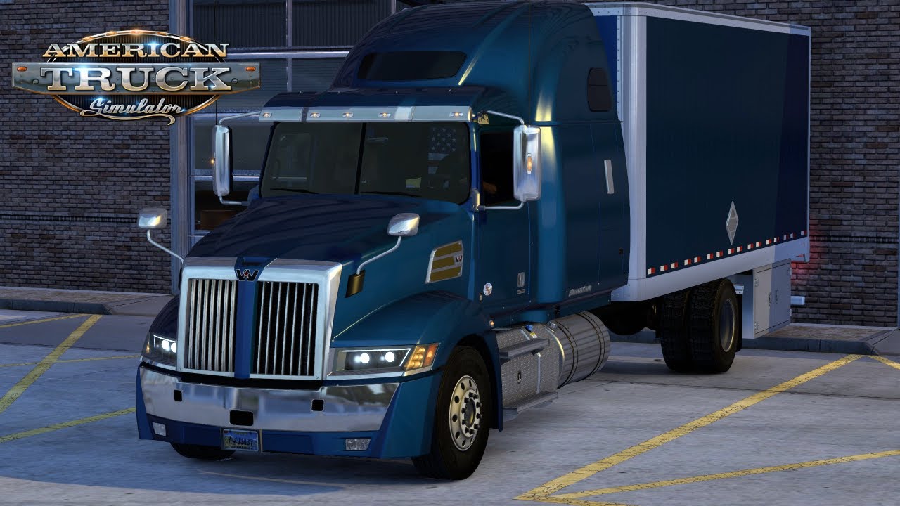 Western Star 5700XE Box Truck Mod - American Truck Simulator - YouTube
